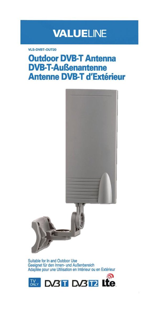 DVB-T/T2 Outdoor Antenna 15 dB VHF / UHF | bol.com