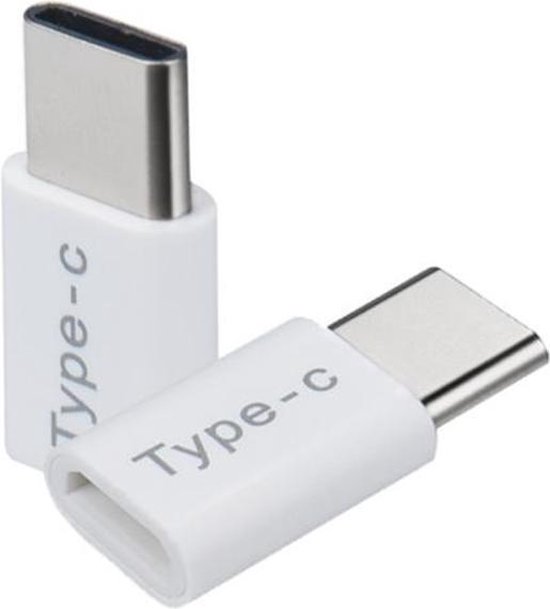 USB verloop-stekker / adapter Female micro USB naar Male USB type C 3.1 ...