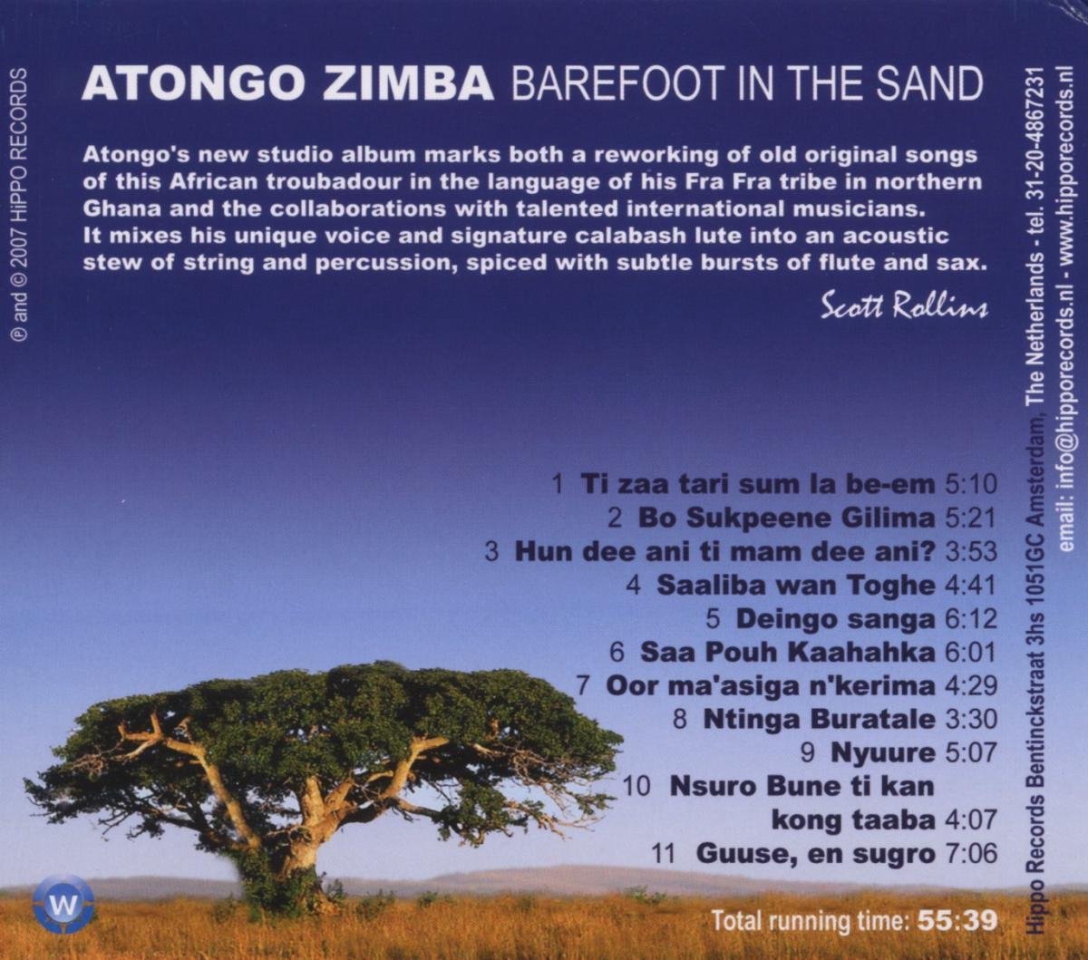 Atongo Zimba - Barefoot In The Sand (CD), Atongo Zimba | Muziek | bol.com