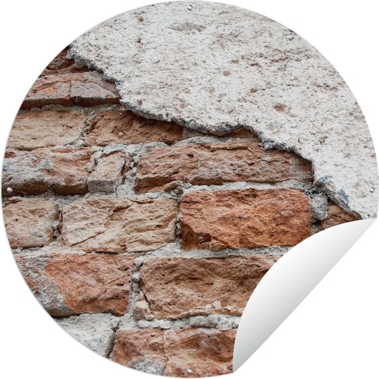Tuincirkel Gips - Stenen - Muur - Baksteen - 60x60 cm - Ronde ...