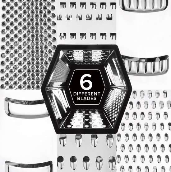 Joejis Cheese Rasper 6zijdig hand vastgehouden rooster met ...