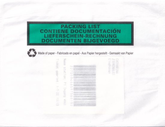paklijst envelop eco - papier - 100 stuks | bol