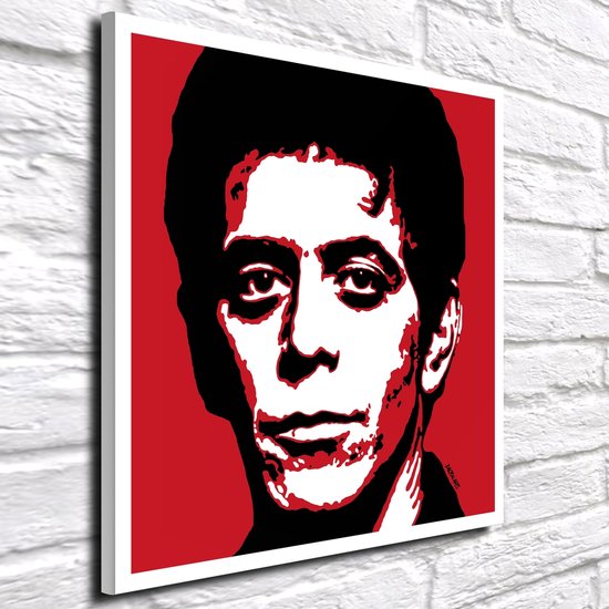 Lou Reed Pop Art Poster in lijst - 90 x 90 cm en 2 cm dik - Fotopapier ...