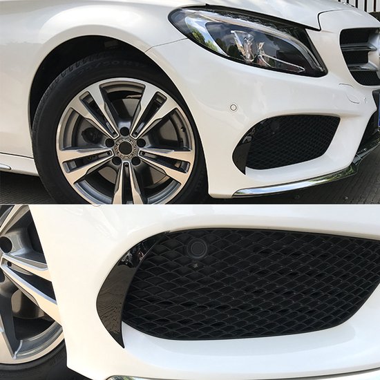 AMG DESIGN FRONT SPOILER FLAPS GESCHIKT VOOR MERCEDES W205 C-KLASSE PRE ...