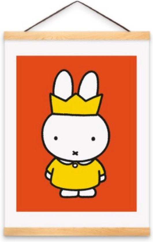 Poster A3 Nijntje koningin inclusief posterhanger | bol