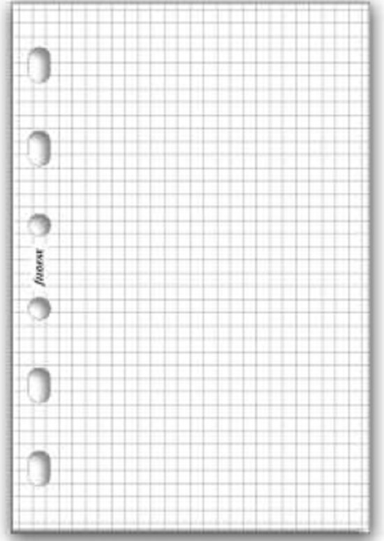 Filofax - vulling pocket - wit papier - ruiten | bol