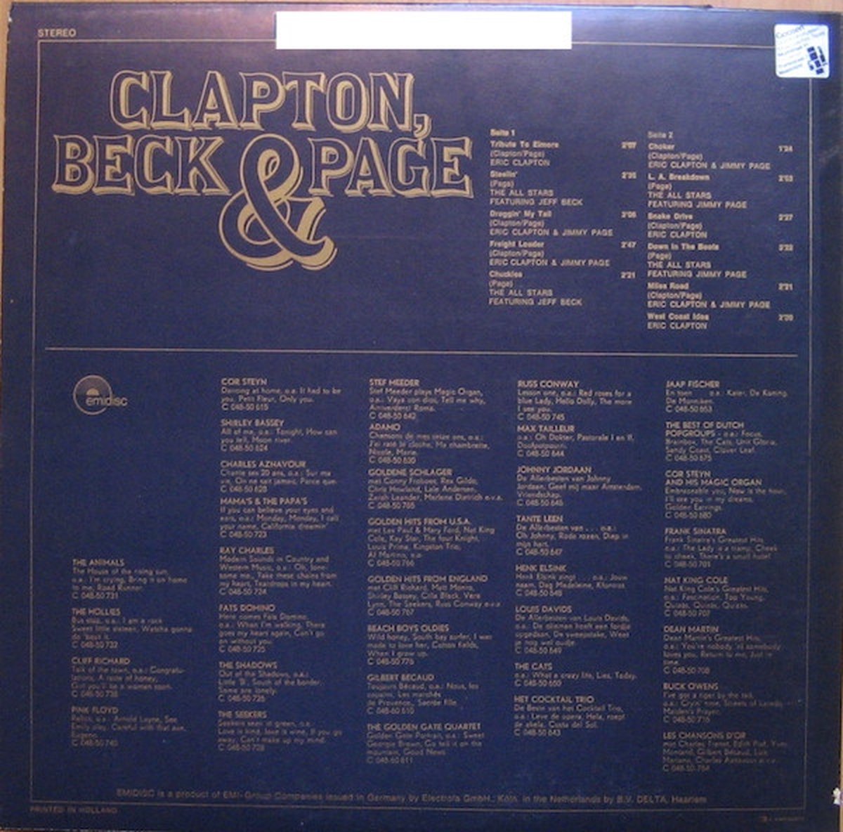 Clapton Page Beck, Jeff Beck | CD (album) | Muziek | bol.com