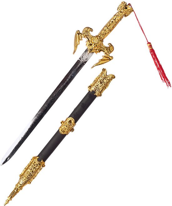 Carnival Toys Zwaard 50 Cm Zwart/goud 2-delig | bol.com