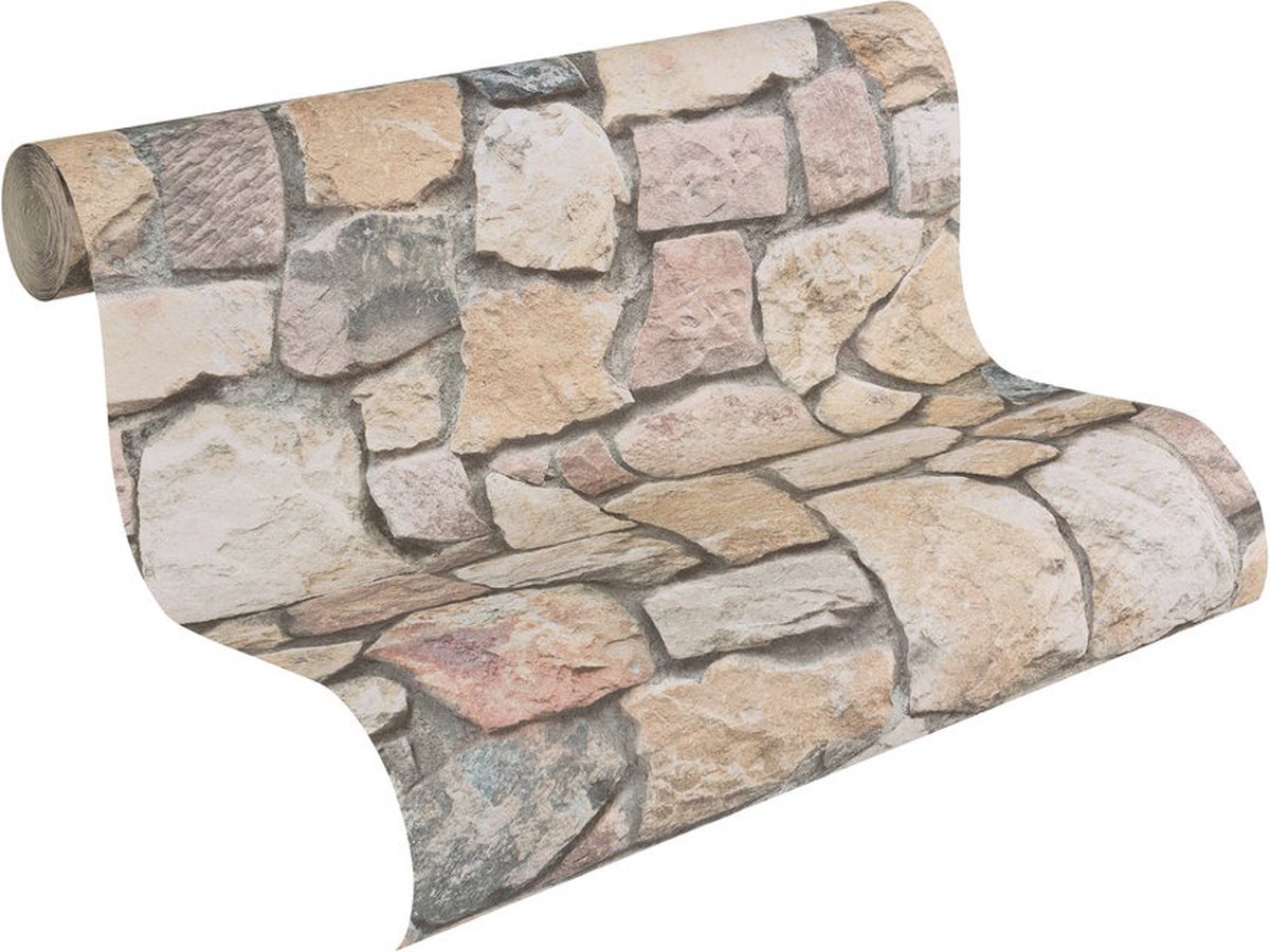 Natuur behang Profhome 692412-GU papier behang licht gestructureerd met ...