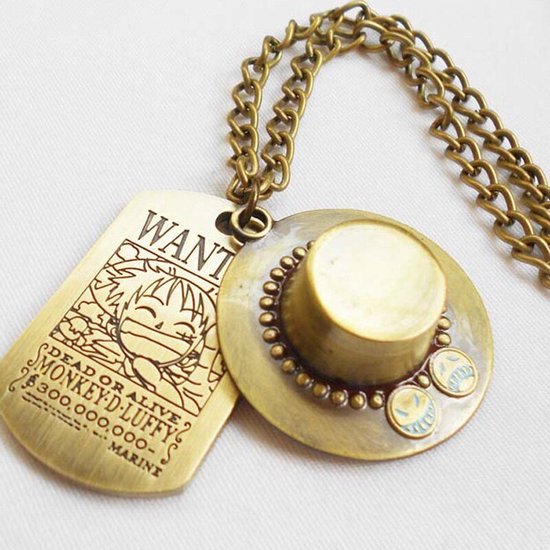 One Piece - Ketting/Chain - Anime - Manga - Luffy - Hat | bol.com