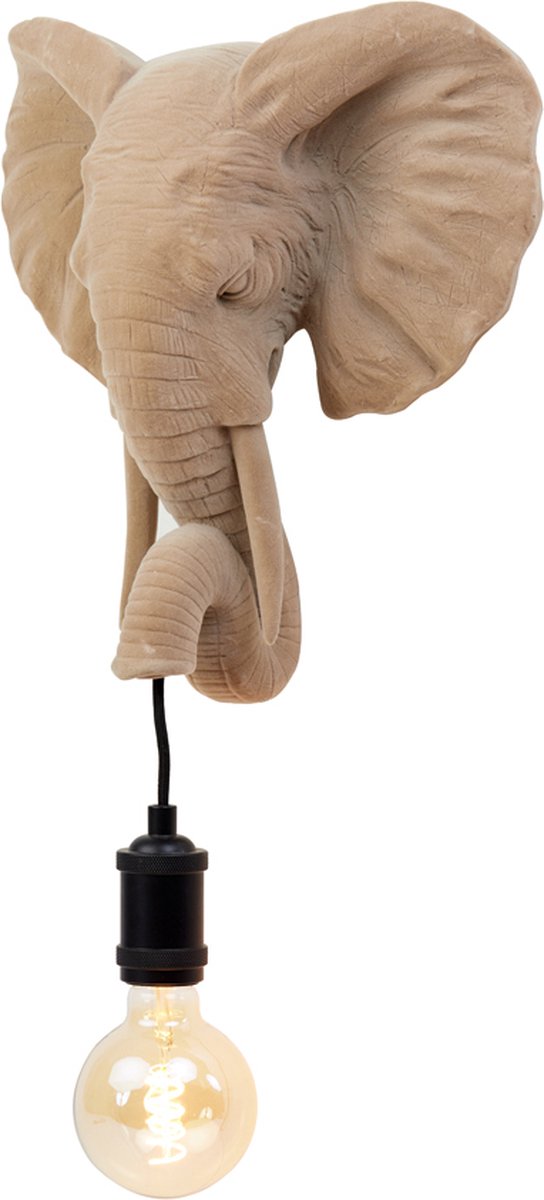 Light & Living | Wandlamp Olifant Velvet Zand | bol.com