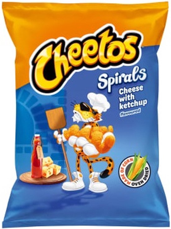Cheetos Spirals Cheese with Ketchup 130 g | bol