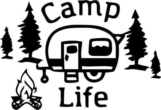 Camp life 1 camper sticker - Grappige auto stickers - Camper sticker ...