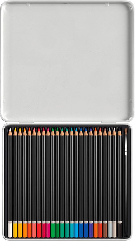 Crelando Aquarel Kleurpotloden - Inclusief Penseel voor Kleurverlopen ...