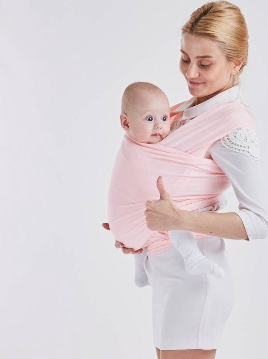 Beebi Draagdoek baby wrap roze | bol.com