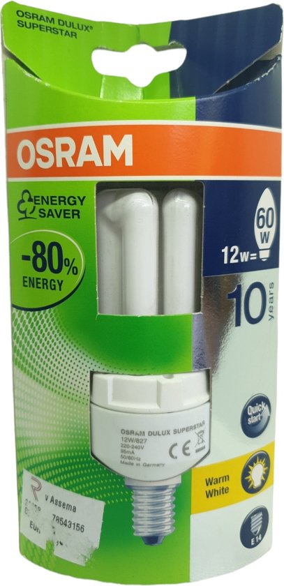 Osram 14W Energy saver E27 Cool white | bol.com