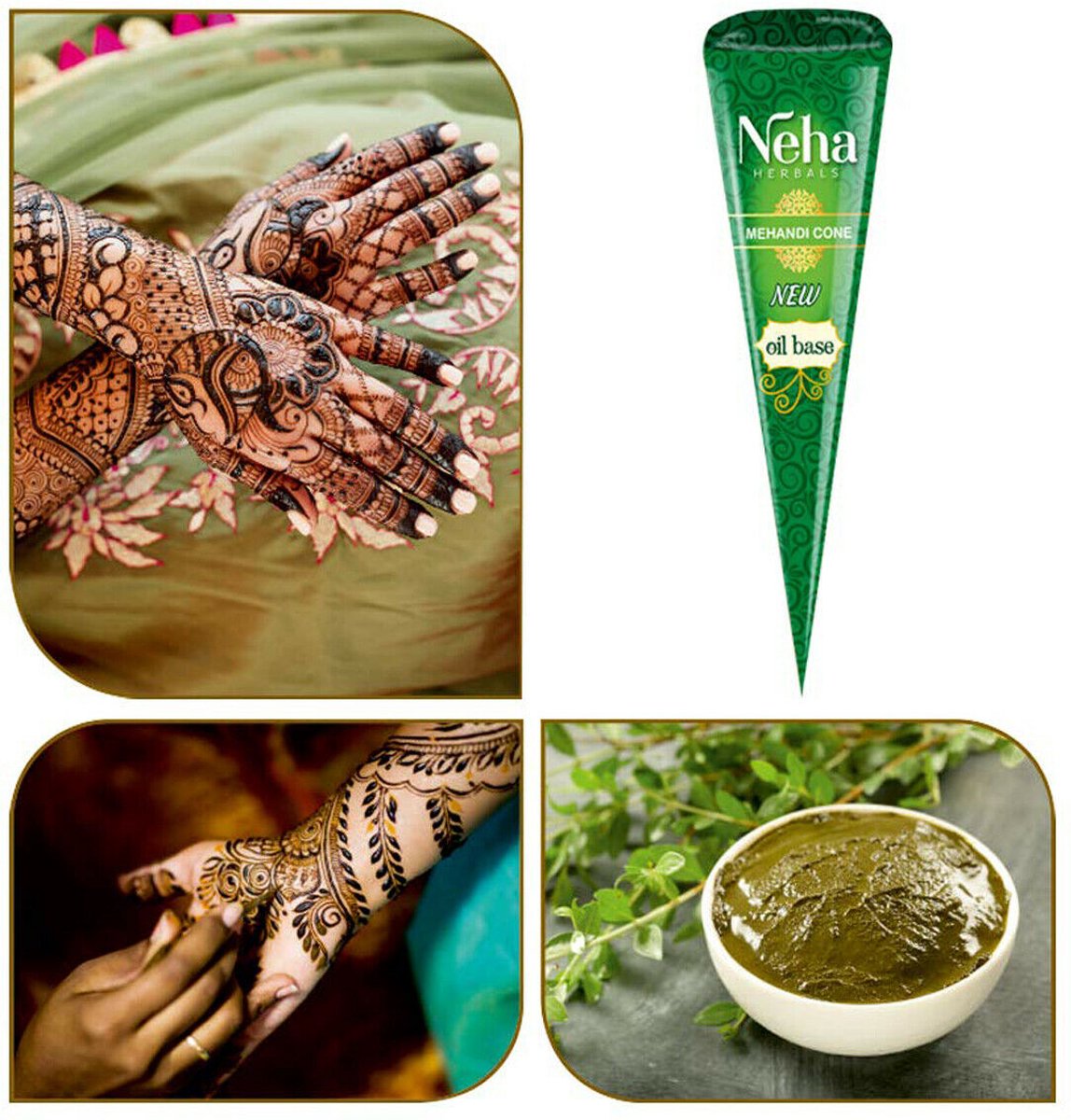 GoodUse Export Mehndi Henna Pasta Cones 6 stuks - Mehandi - Henna ...