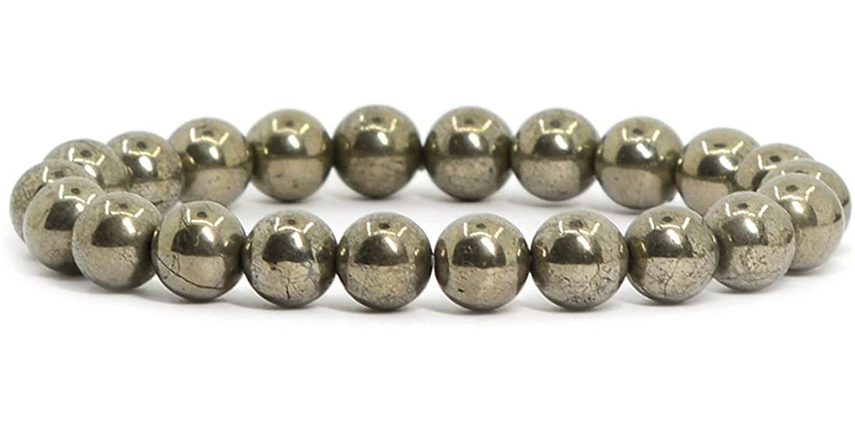 Bixorp Gems Pyriet Edelstenen Armband - Gepolijste Edelsteen ...