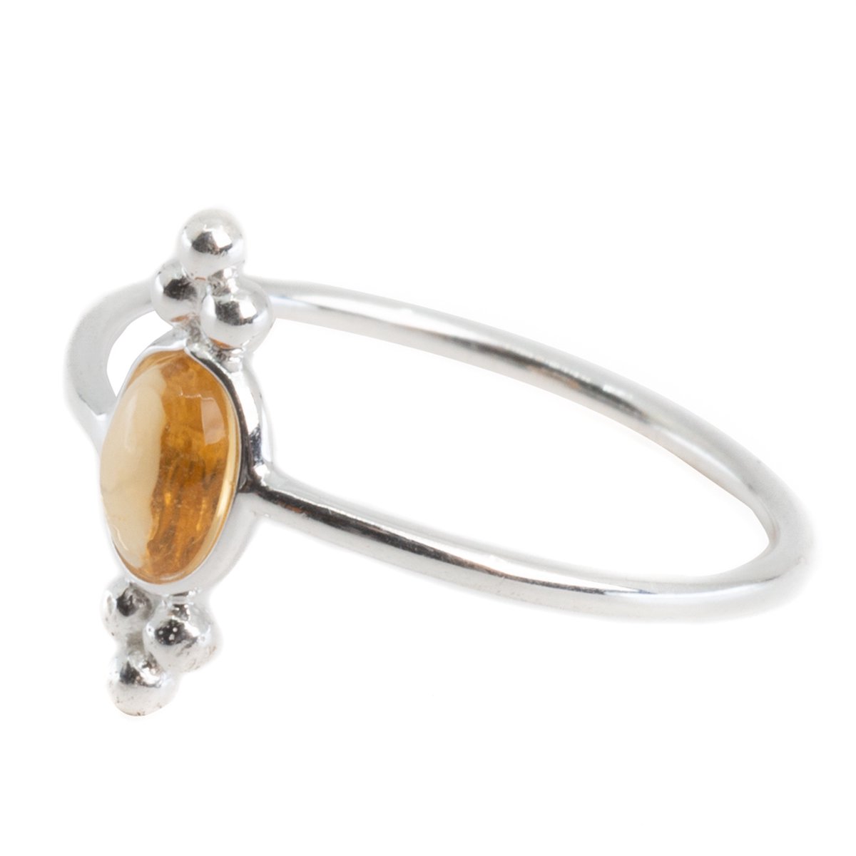 Edelsteen Ring Citrien – 925 Zilver – Fancy (Maat 17) | bol.com