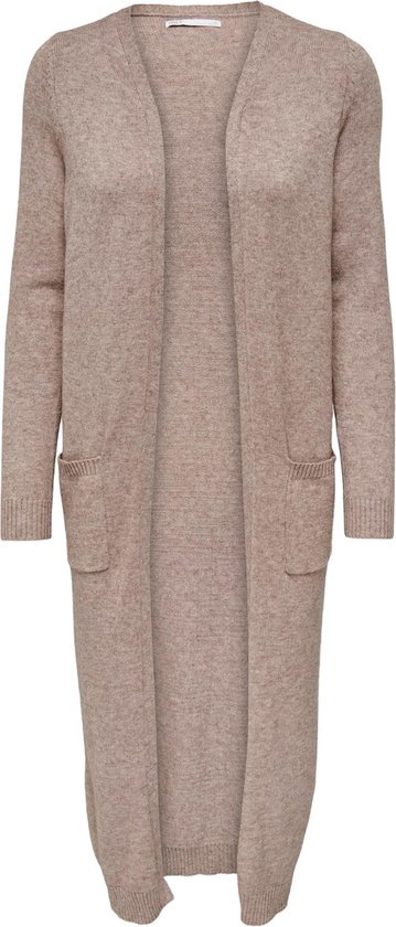 Only Vest Onllesly L/s Long Cardigan Knt Noos 15271673 Beige Dames Maat ...