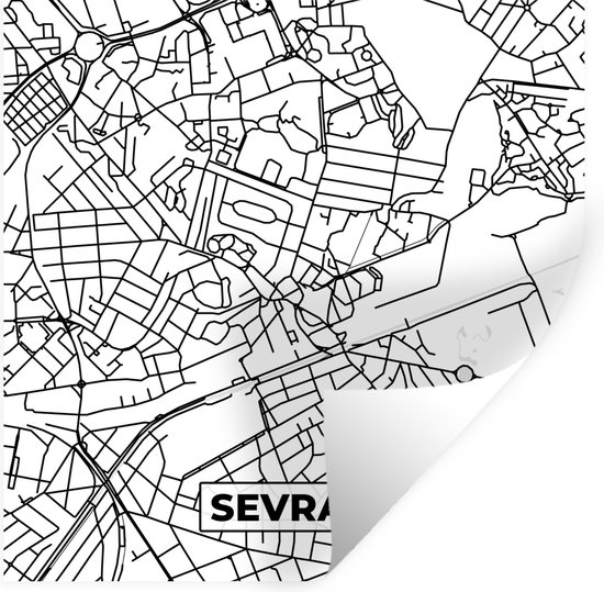 Stickers muraux - Plan d'étage - Carte - France - Plan de ville ...