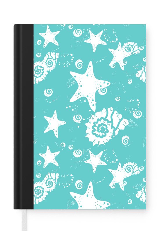 Carnet - Carnet d'écriture - Étoile de mer - Coquillages - Blauw ...
