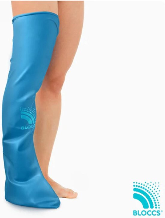 Bloccs - zwem en douchehoes - gipshoes heel been - Volwassenen | bol