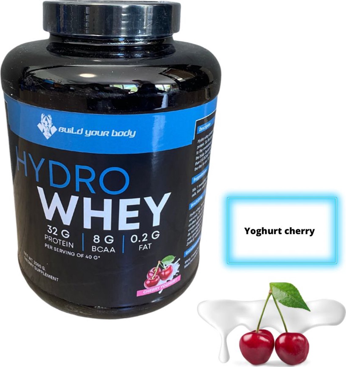 Hydro Whey eiwitshake yoghurt kers 2000gram | bol.com