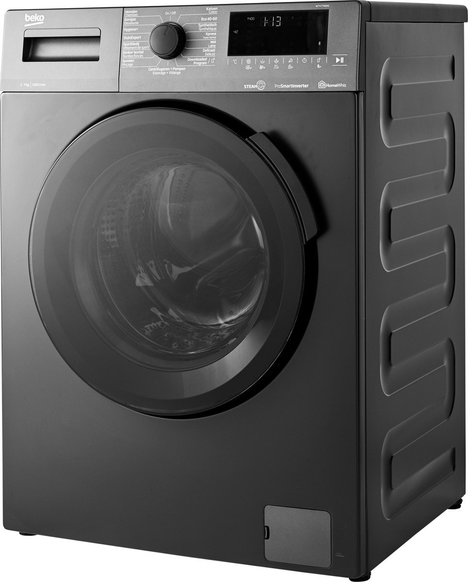 Beko WTV7740A1 - Wasmachine - Antraciet/Zwart - 1400rpm + 3 jaar ...