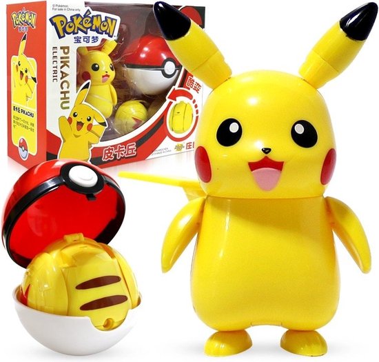 Pokémon - Pikachu - Pokéball Bal -speelgoed - Speelfigurenset - Action ...