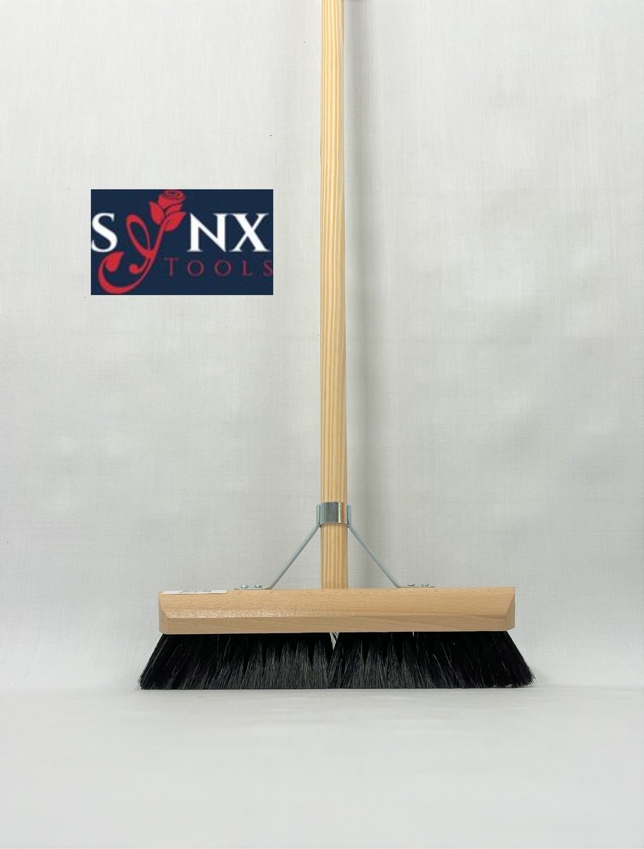 Synx Tools Zaalveger 30 cm - Paardenhaar / Kamerveger - Zachte bezem 30 ...