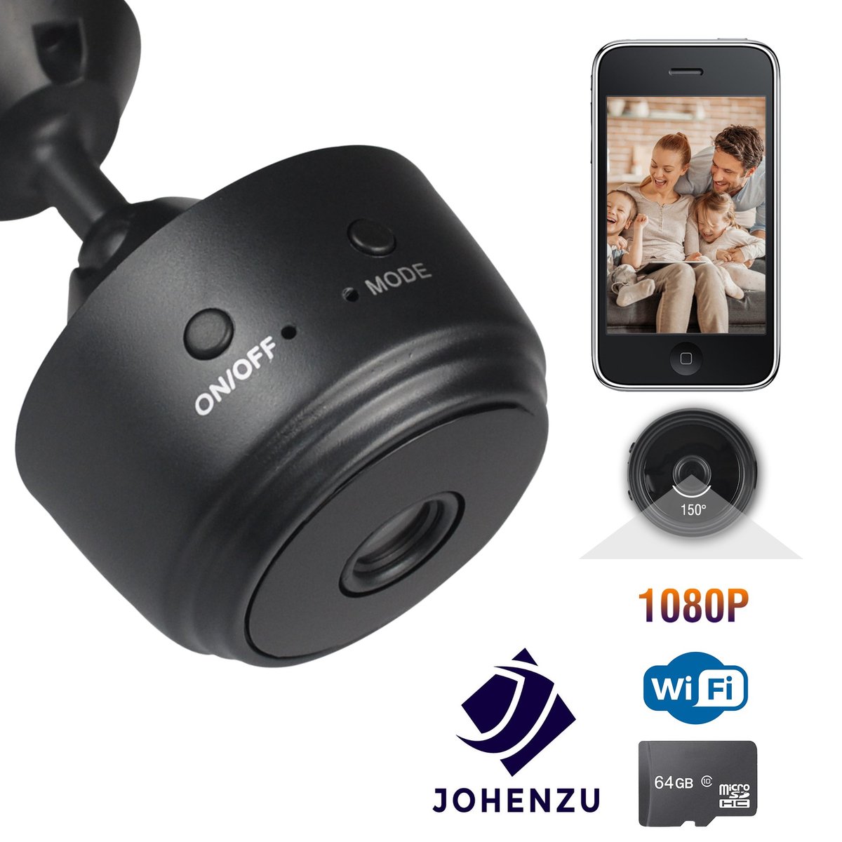 Johenzu Smart Mini Spy Camera – Verborgen Camera – Beveiligingscamera ...