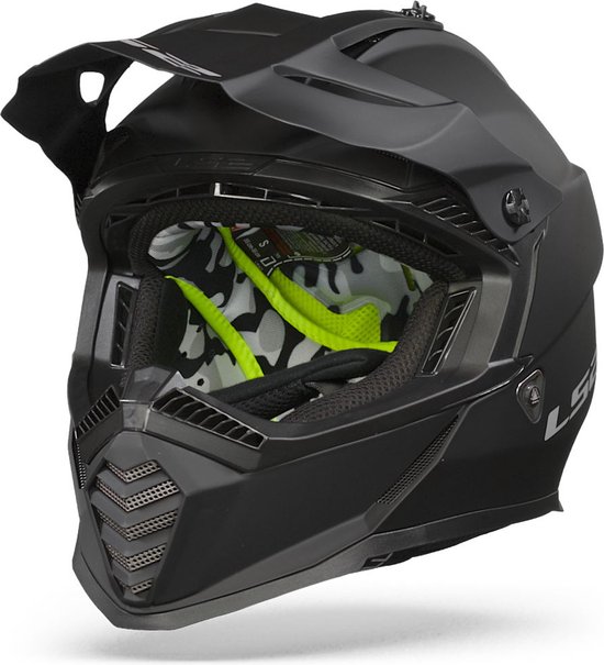 LS2 Crosshelm MX437 Fast EVO Single Mono mat zwart | bol.com