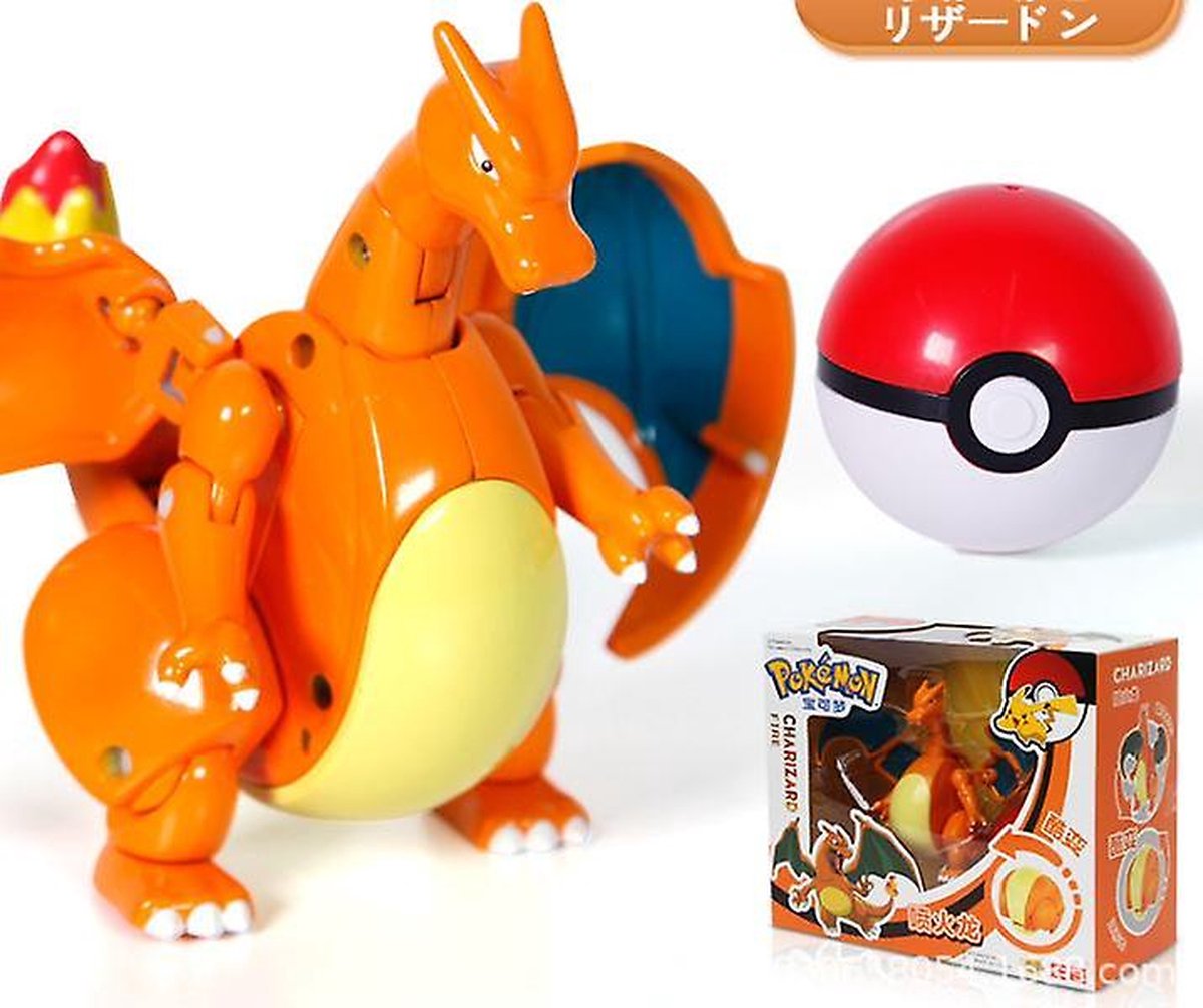 Pokémon Charizard - Pokémon Bal - Pokémon speelgoed - Speelfigurenset ...