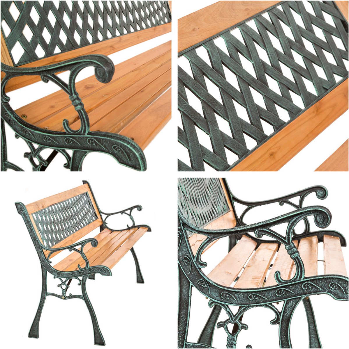 Manzibo Tuinbankje - Houten Bankje - Tuinbank - Voortuin Bankje ...