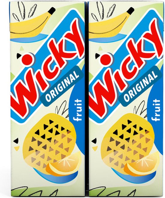 Wicky Drink | Fruit | Pakje | 20cl | 5x 6-pack | bol