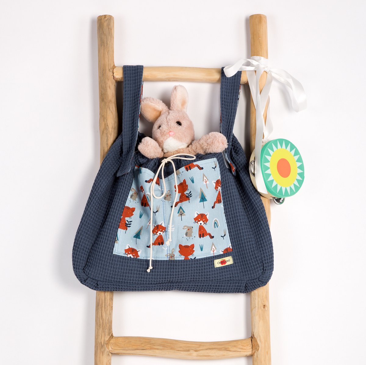 Oogappel Vosjes Boxzak Boxopbergzak met Bijtring-Blauw | bol.com