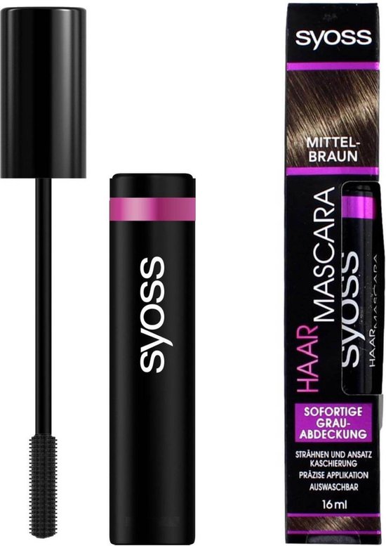 Syoss Haar Mascara Middenbruin - mittelbraun | bol