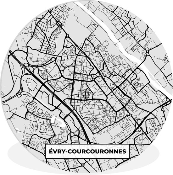 Wall Circle - Wall Circle Indoor - City Map - France - Map - Évry ...