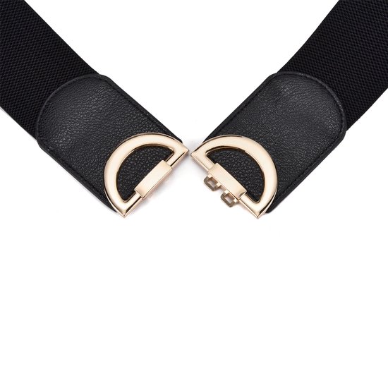 PLYESXALE®- Brede elastische Taille riem 6 cm met draaiknop sluiting ...