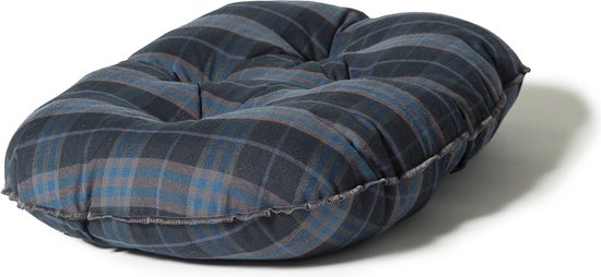 Danish Design Hondenmand met houthakker patroon blauw/grijs | bol.com