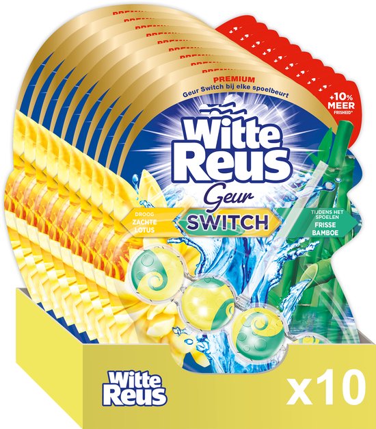 Witte Reus Toiletblok Geur Switch - Lotus Bamboe - WC Blokjes ...