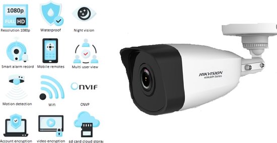 Hikvision Digital Technology HWI-B121H-M bewakingscamera Rond IP ...