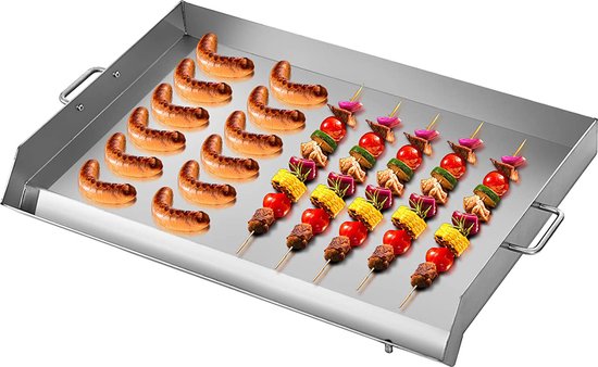 Polaza®️ RVS Horeca Bakplaat - Grillplaat - Voor BBQ & Koken - Platte ...