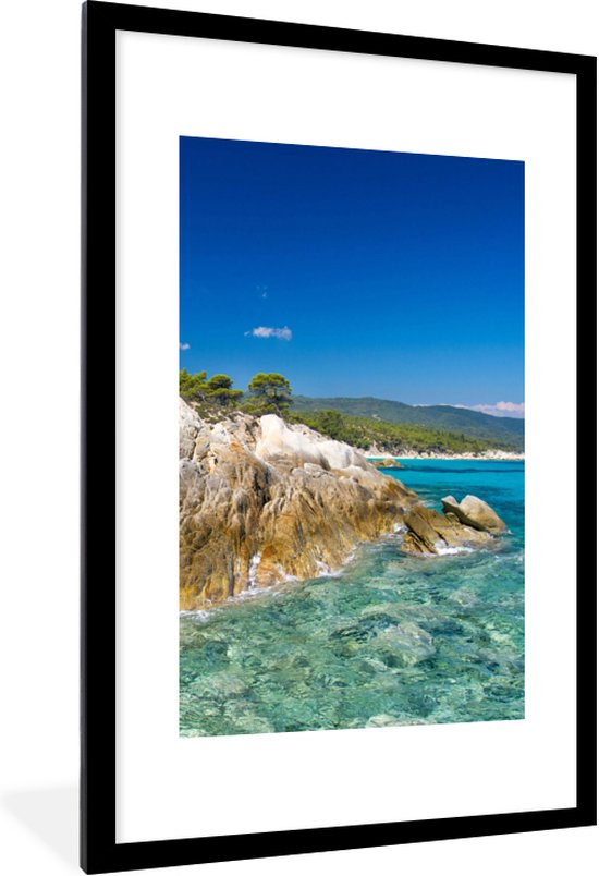 Fotolijst incl. Poster - Zee - Klif - Zomer - Tropisch - 80x120 cm ...
