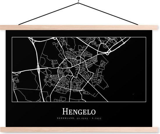 Schoolplaat - Hengelo - Stadskaart - Kaart - Plattegrond - 120x80 cm ...