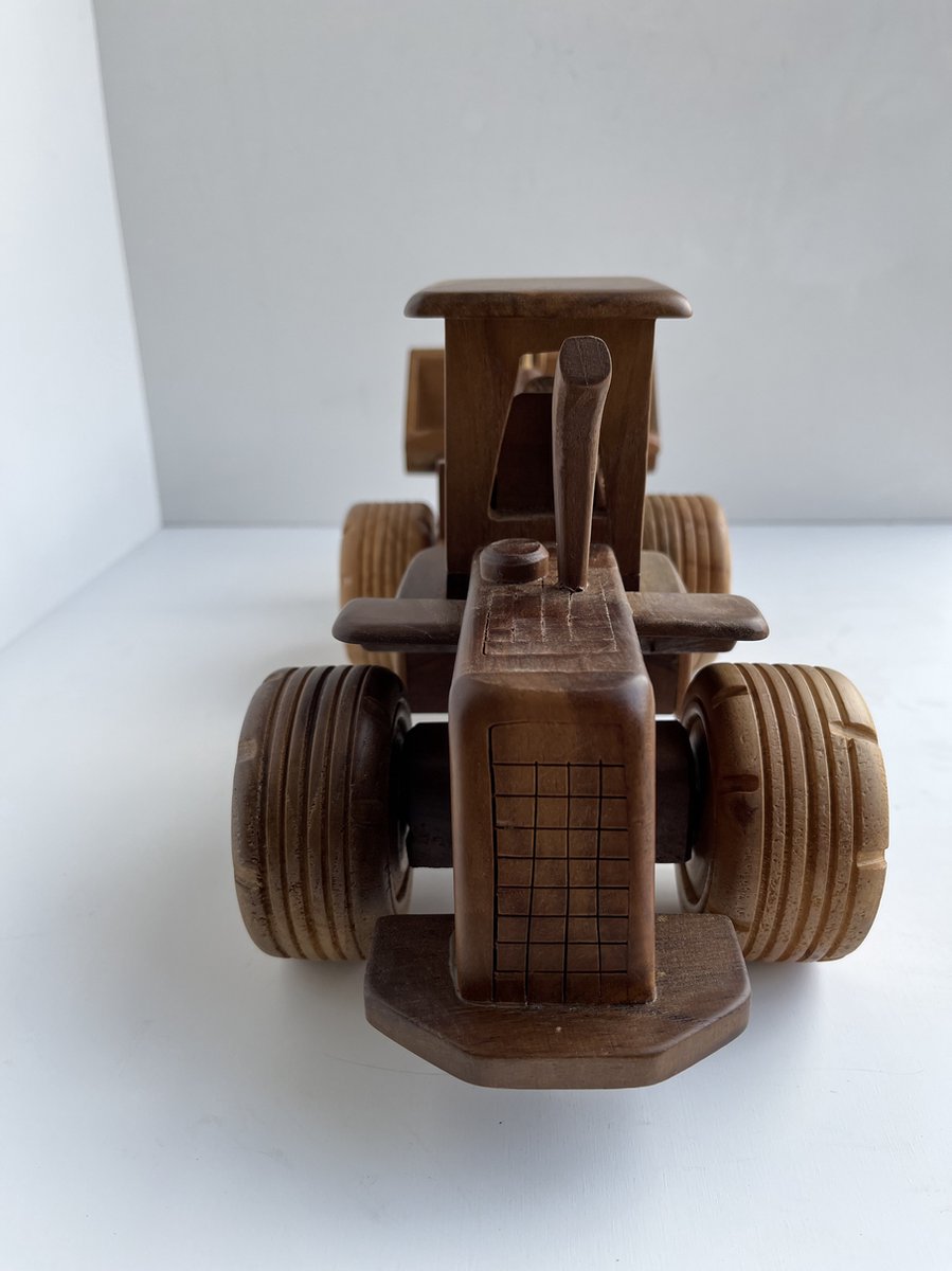 Houten shovel groot - beeld figuur - decoratie - beeld van tractor ...