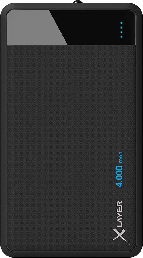 Xlayer Powerbank Colour Line zwart 4000mAh | bol.com