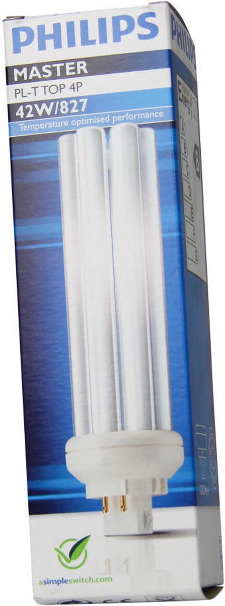 Philips MASTER PL-T Top 42W - 827 Zeer Warm Wit | 4 Pin | bol.com