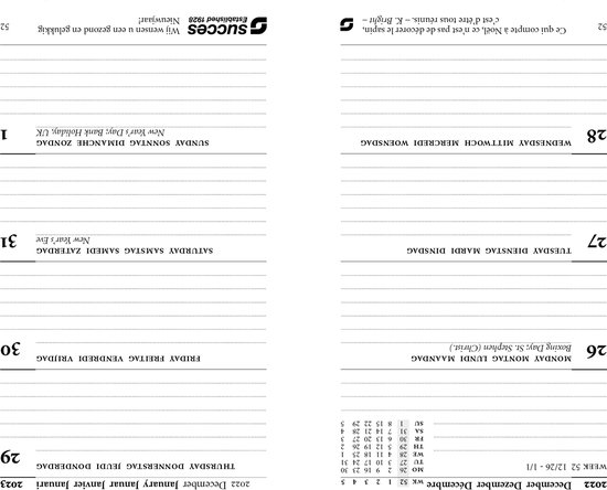 Succes calendarium Senior 7 Dagen 4-Talig Crème 2023 | bol.com